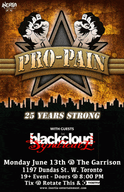 Pro-Pain & The Black Cloud Syndicate tickets - Inertia Entertainment